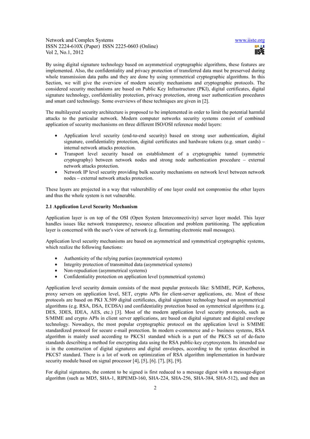 Multilayer security mechanism in computer networks (2) | PDF