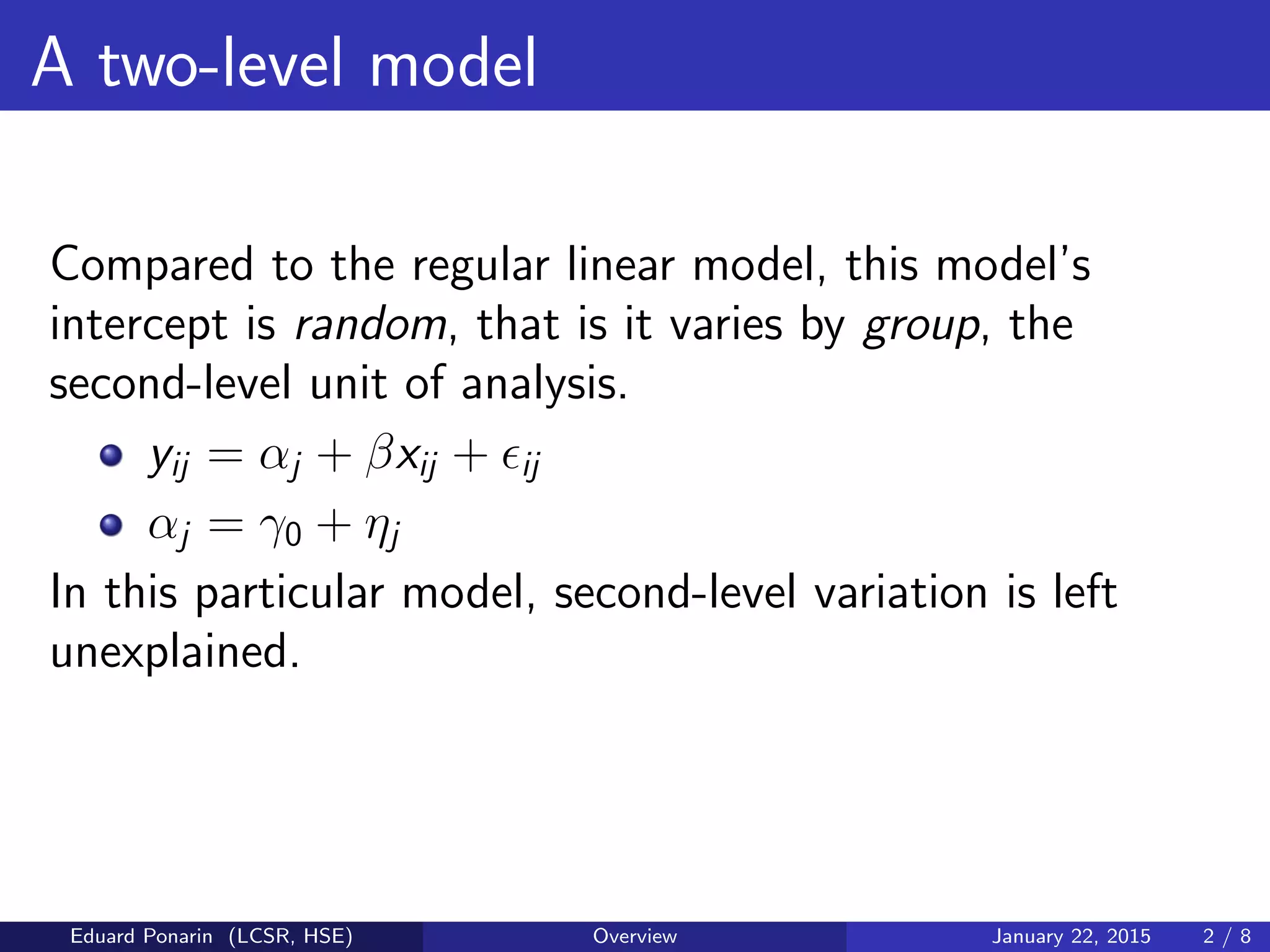 Overview of Mixed Models | PPT