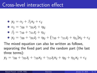 Overview of Mixed Models | PPT