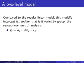 Overview of Mixed Models | PPT