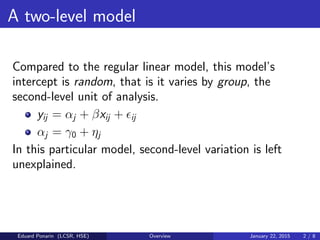 Overview of Mixed Models | PPT
