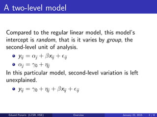 Overview of Mixed Models | PPT