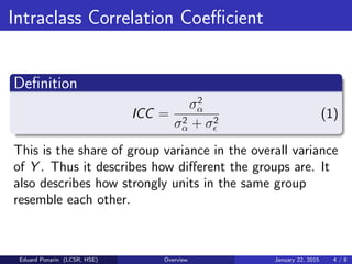 Overview of Mixed Models | PPT