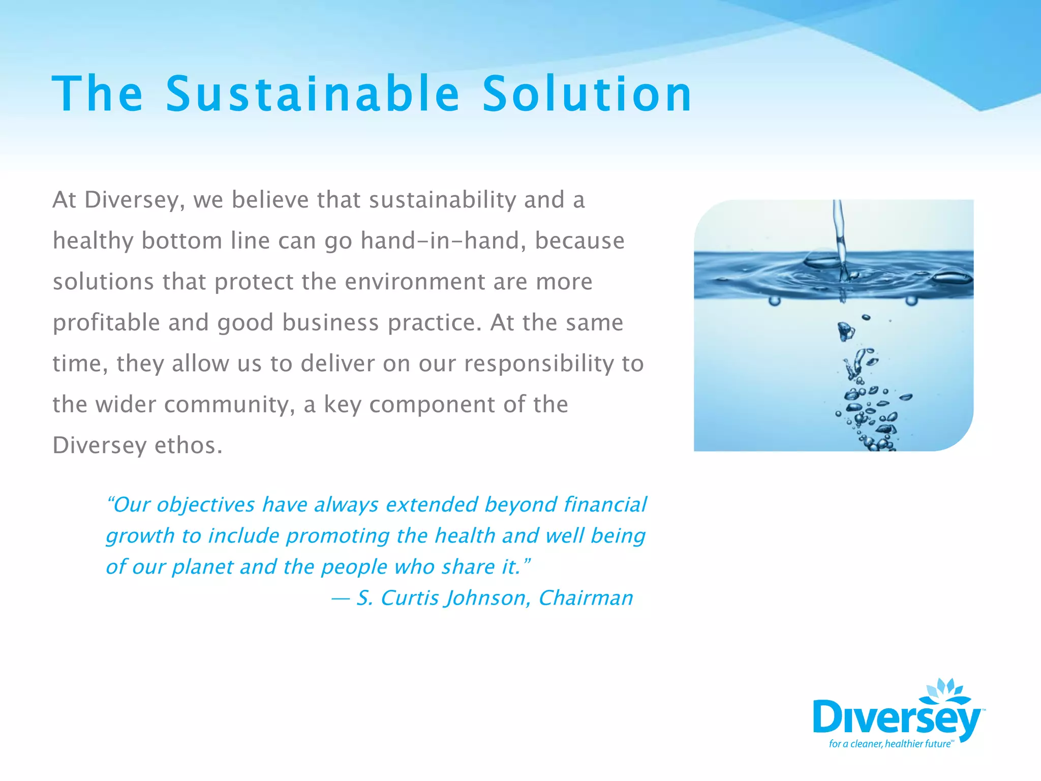 Intro to Diversey, Inc | PPT