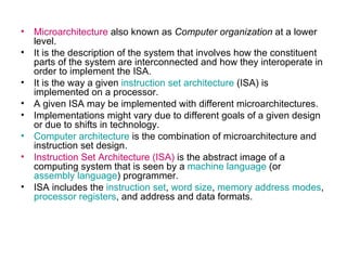 Multilevel arch & str org.& mips, 8086, memory | PPT