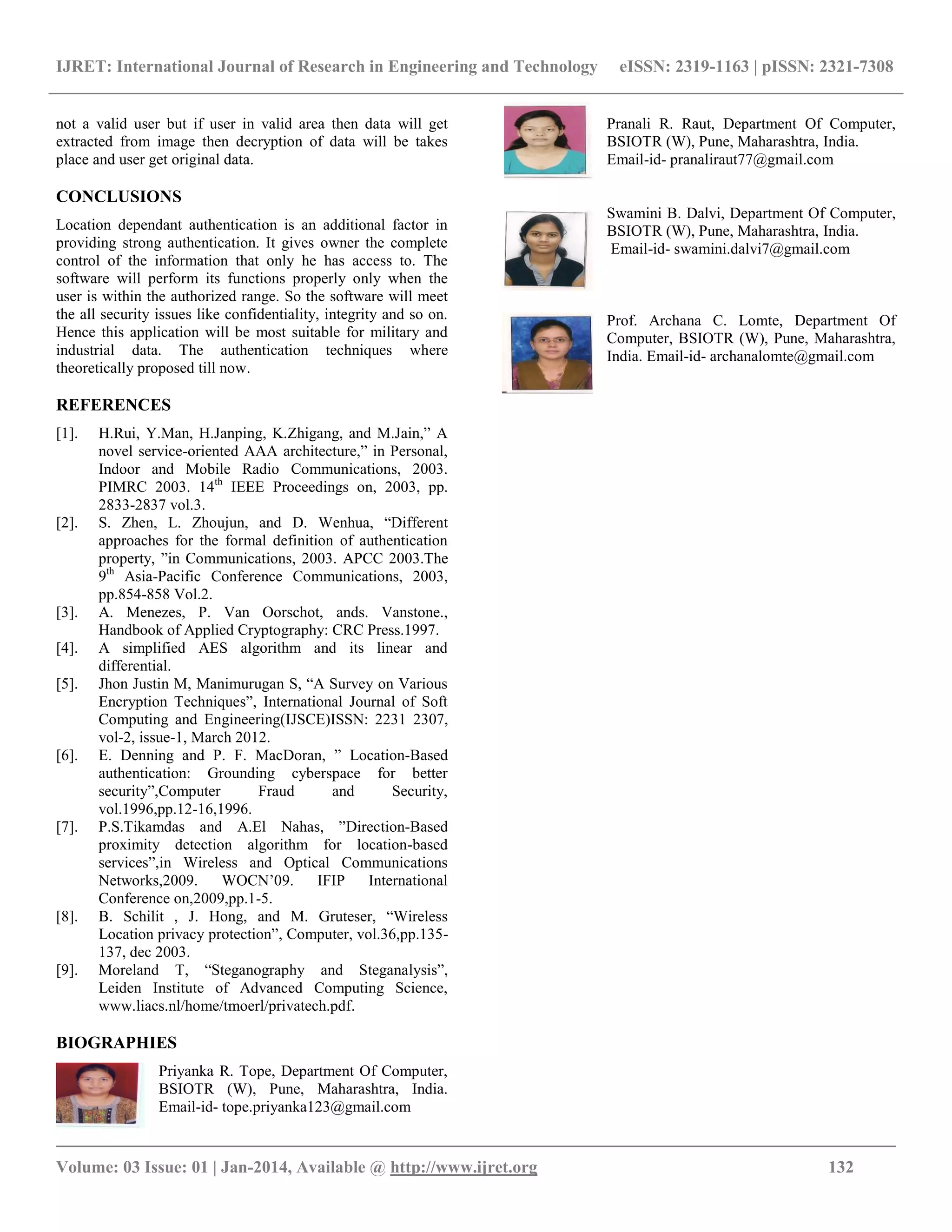 Multilevel authentication using gps and otp techniques | PDF