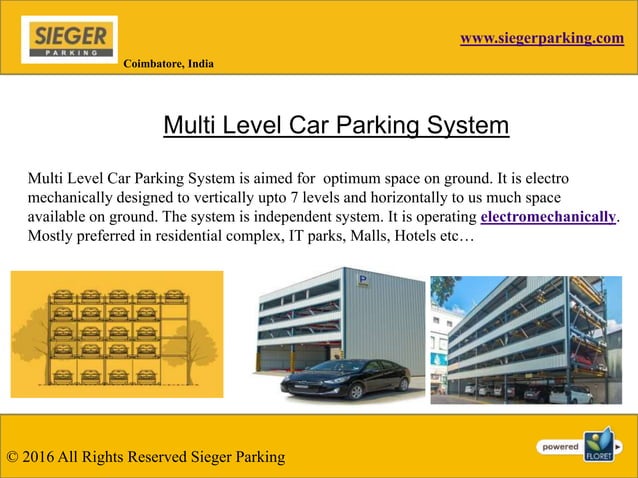Multi Level Car Parking System | PPTX | Automotive
