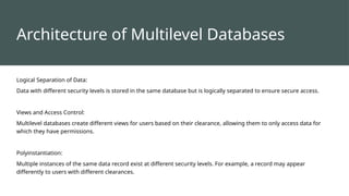 Multilevel Databases In Data & Analytics.pptx