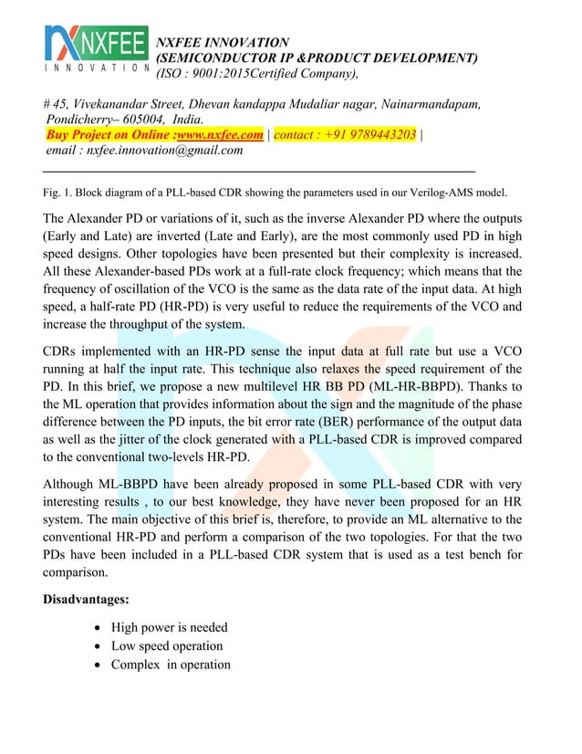 Multilevel half rate phase detector for clock and data recovery circuits | PDF | Digital Audio ...