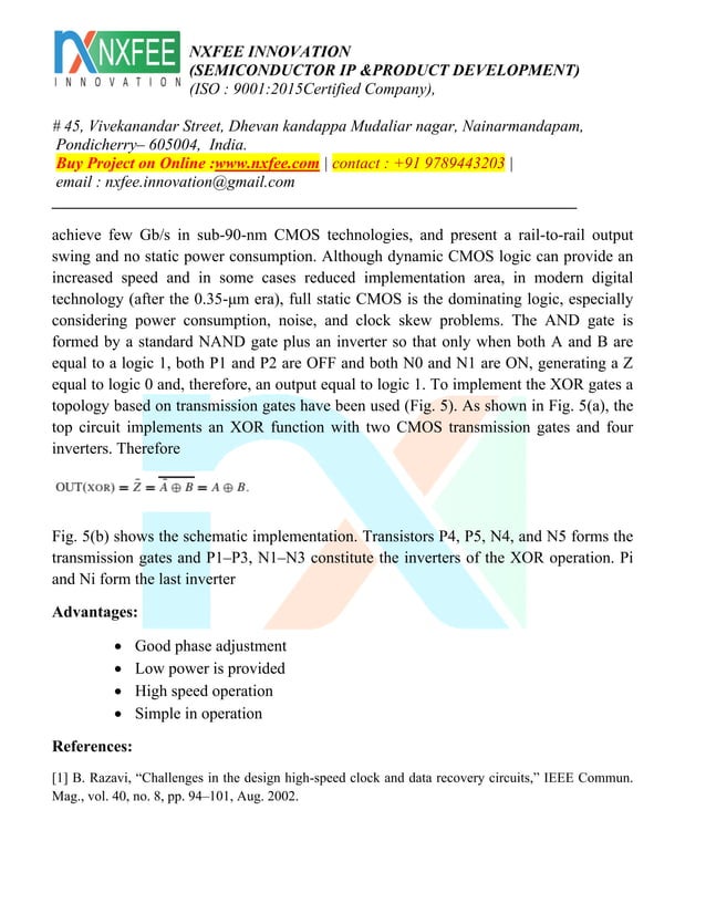Multilevel half rate phase detector for clock and data recovery circuits | PDF | Digital Audio ...