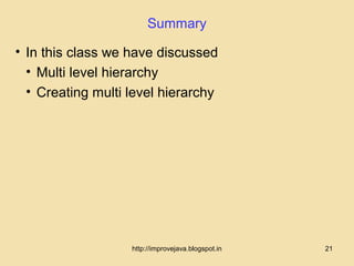 Multi level hierarchy | PPT