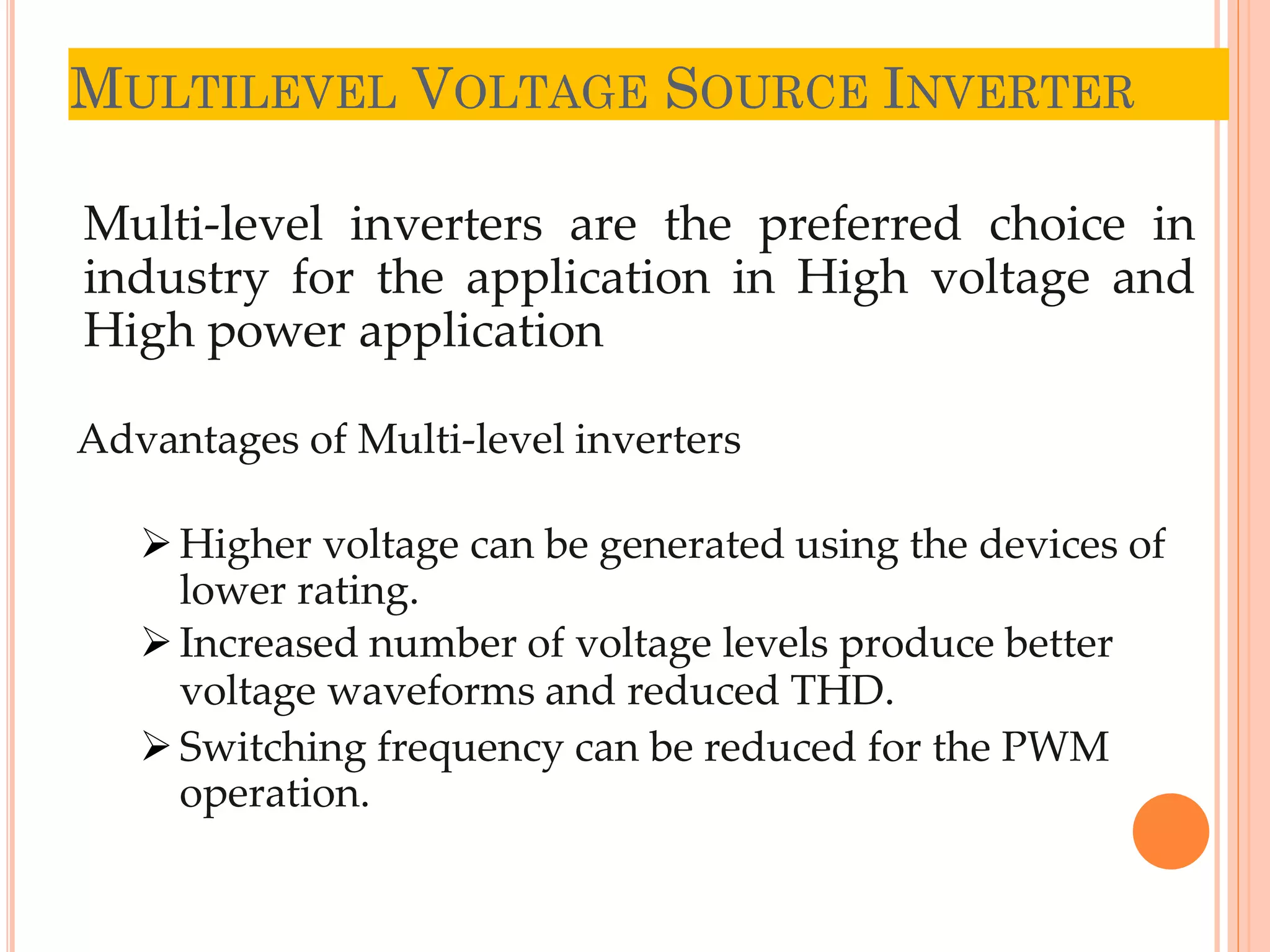 Multi level inverter | PPTX