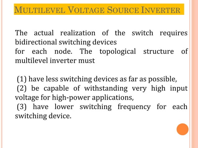 Multi level inverter | PPTX