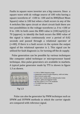 Multilevel inverter fault detectiion classification and diagnosis | PDF