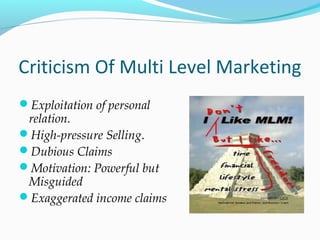 Multi level marketing | PPT