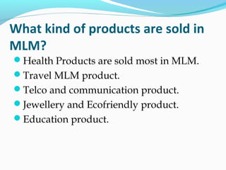 Multi level marketing | PPT