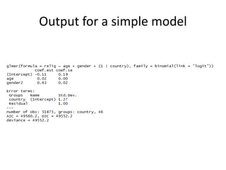 Multilevel Binary Logistic Regression | PDF