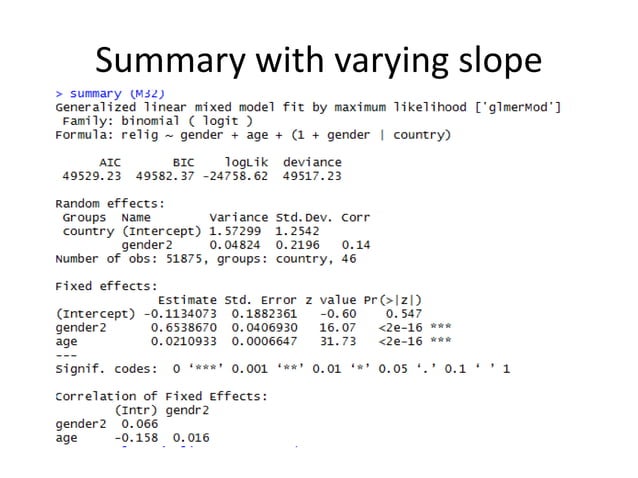 Multilevel Binary Logistic Regression | PDF | Technology & Computing