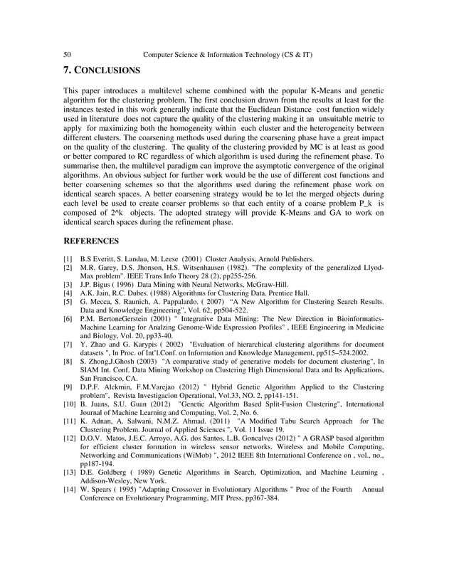 Multilevel techniques for the clustering problem | PDF
