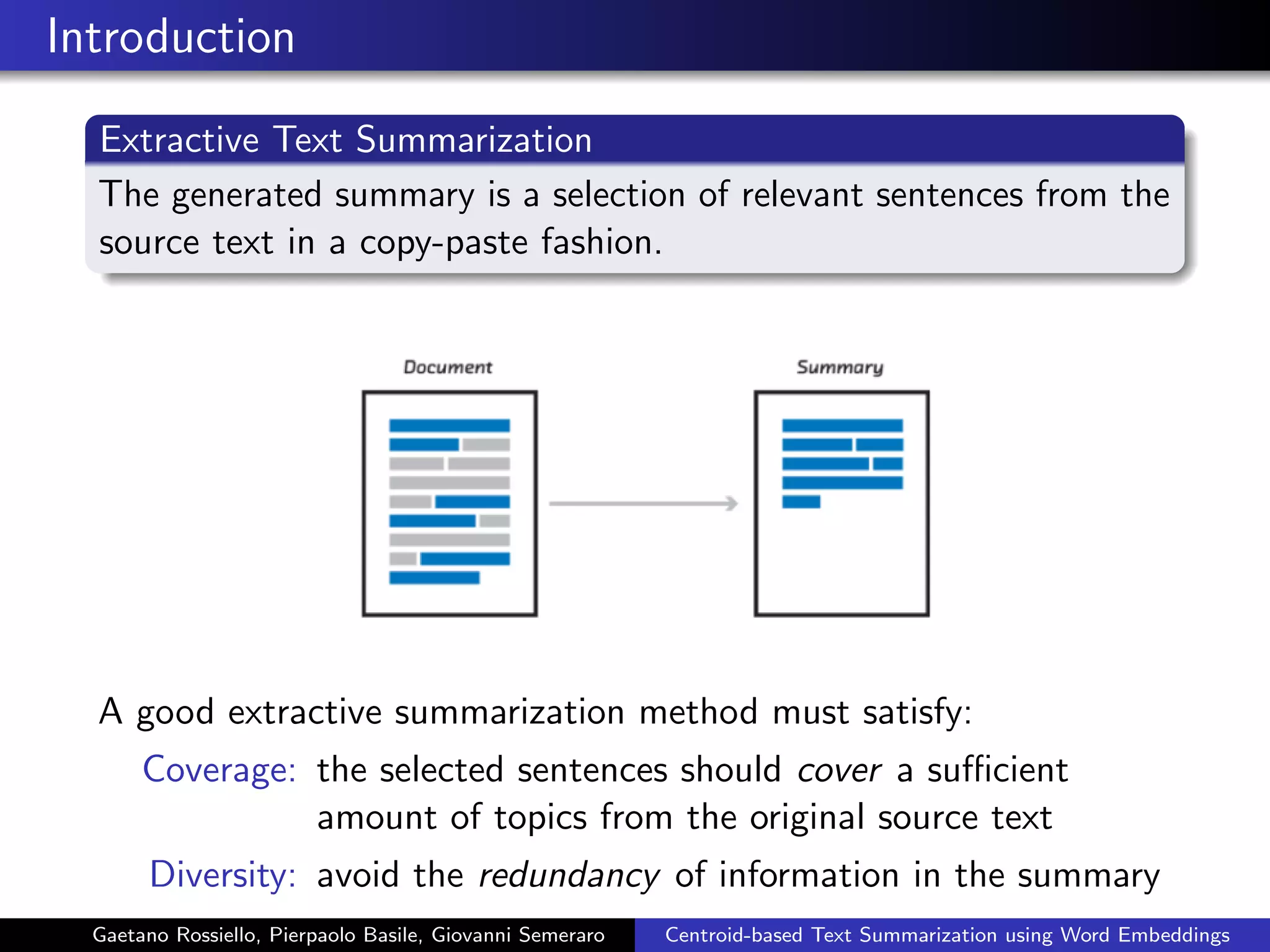 Centroid-based Text Summarization through Compositionality of Word Embeddings | PDF | Web Design ...