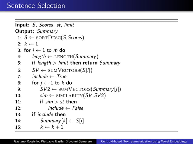 Centroid-based Text Summarization through Compositionality of Word Embeddings | PDF | Web Design ...