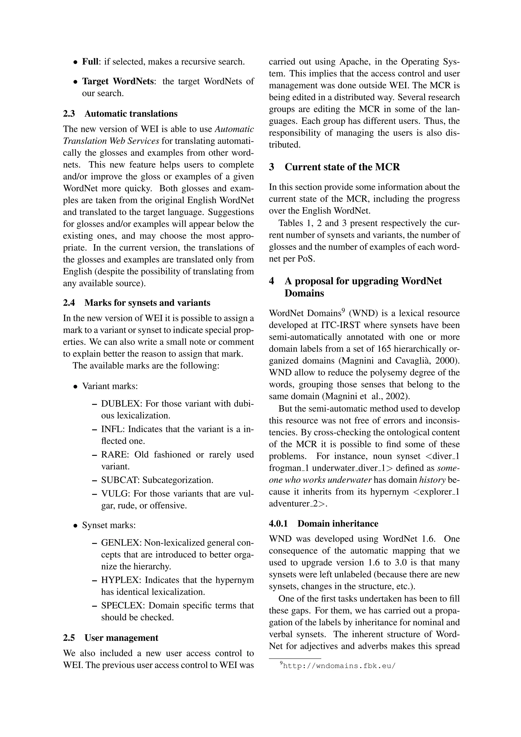 Multilingual Central Repository version 3.0: upgrading a very large ...