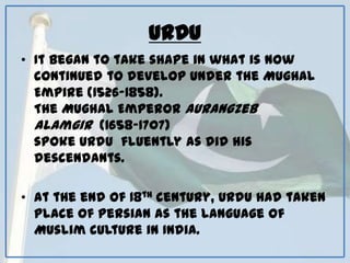 Multi lingual culture of pakistan | PPTX