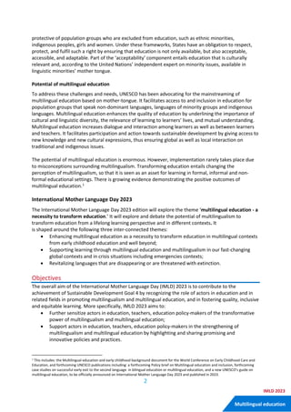Multilingual education - a necessity to transform education. | PDF