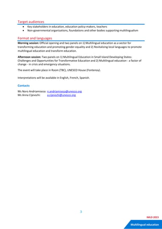 Multilingual education - a necessity to transform education. | PDF