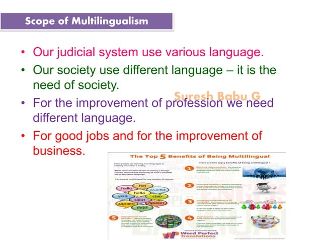 Multilingualism - Meaning, Nature and Scope | PPTX | Education
