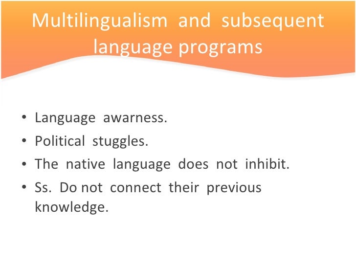 Multilingualism