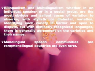 Multilingualism | PPTX