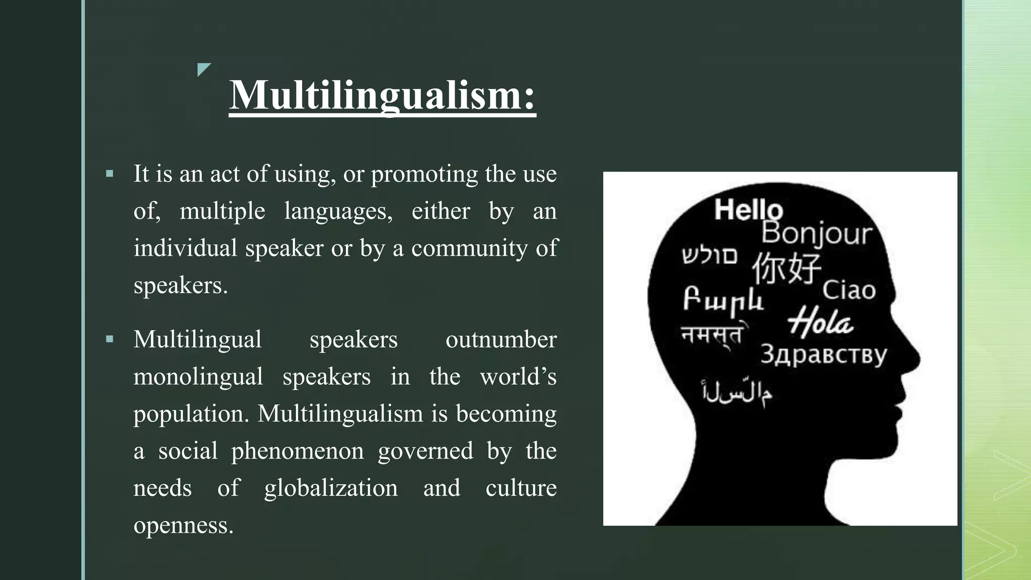 Multilingualism | PPTX