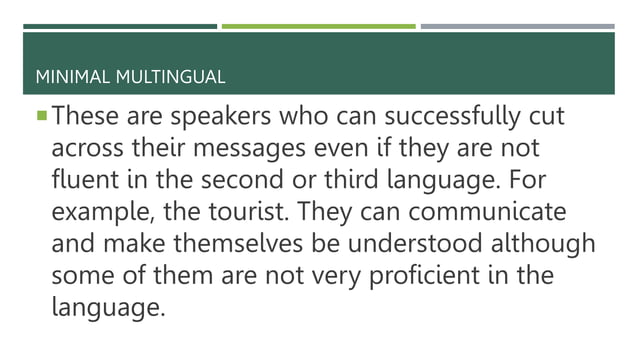 MULTILINGUALISM IN LANGUAGE ACQUISITION. | PPTX | Education