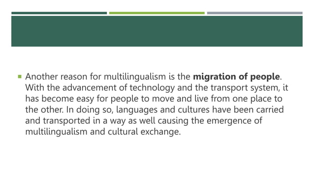 MULTILINGUALISM IN LANGUAGE ACQUISITION. | PPTX | Education