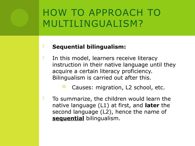 MULTILINGUALISM, BILINGUALISM, TRILINGUALISM | PPTX
