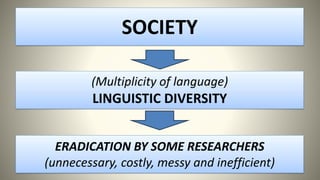 Multilingualism in Socienty Introduction Part | PDF
