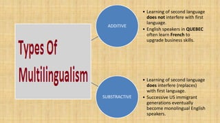 Multilingualism in Socienty Introduction Part | PDF