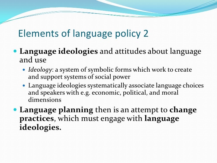 Language Ideology