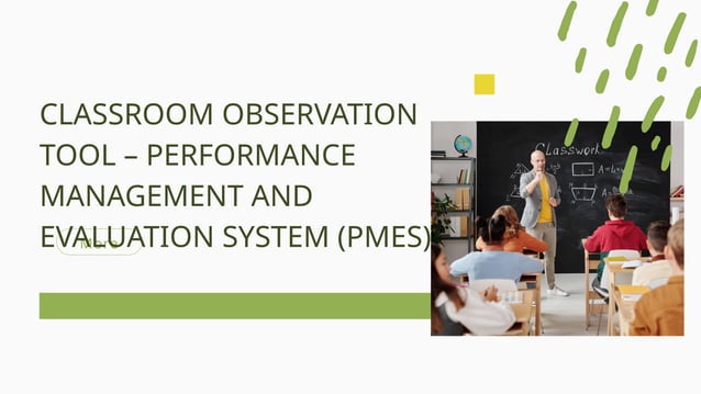 Classroom Observation Indicators PEMS 2024-2025 | PPTX