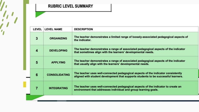 Classroom Observation Indicators PEMS 2024-2025 | PPTX