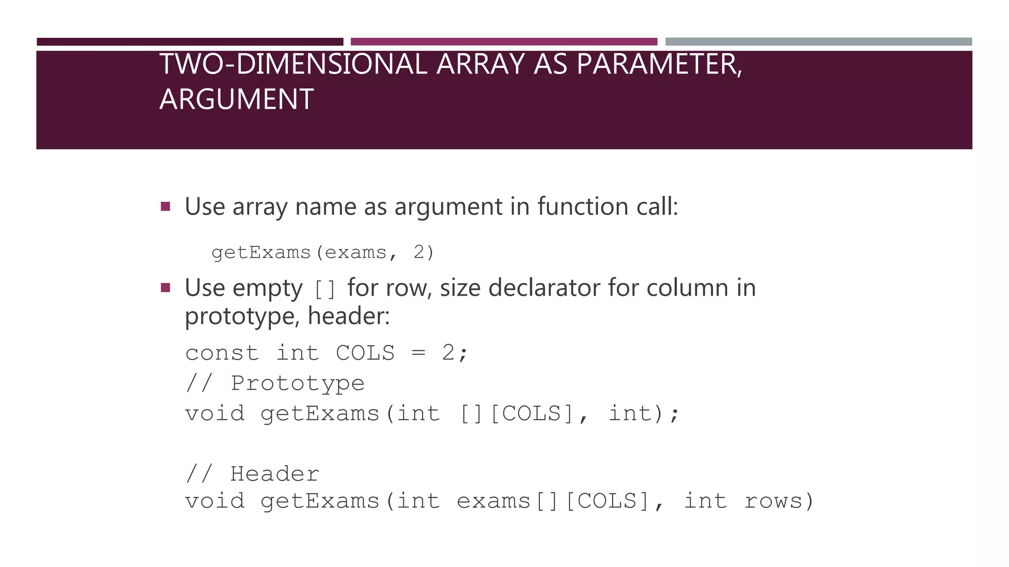 Multi-Dimensional Lists | PPTX | Programming Languages | Computing