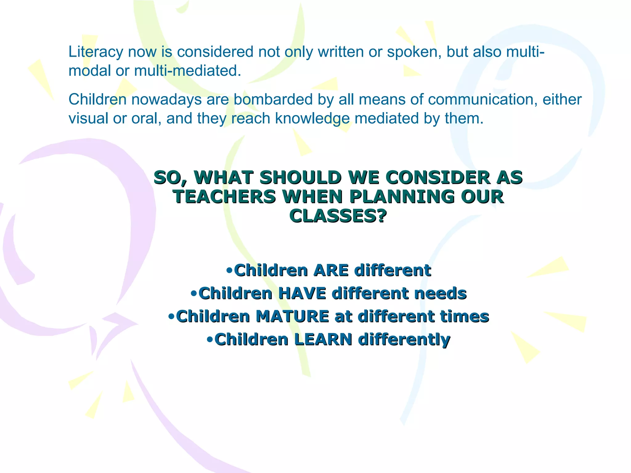 Multiliteracy | PPT | Education