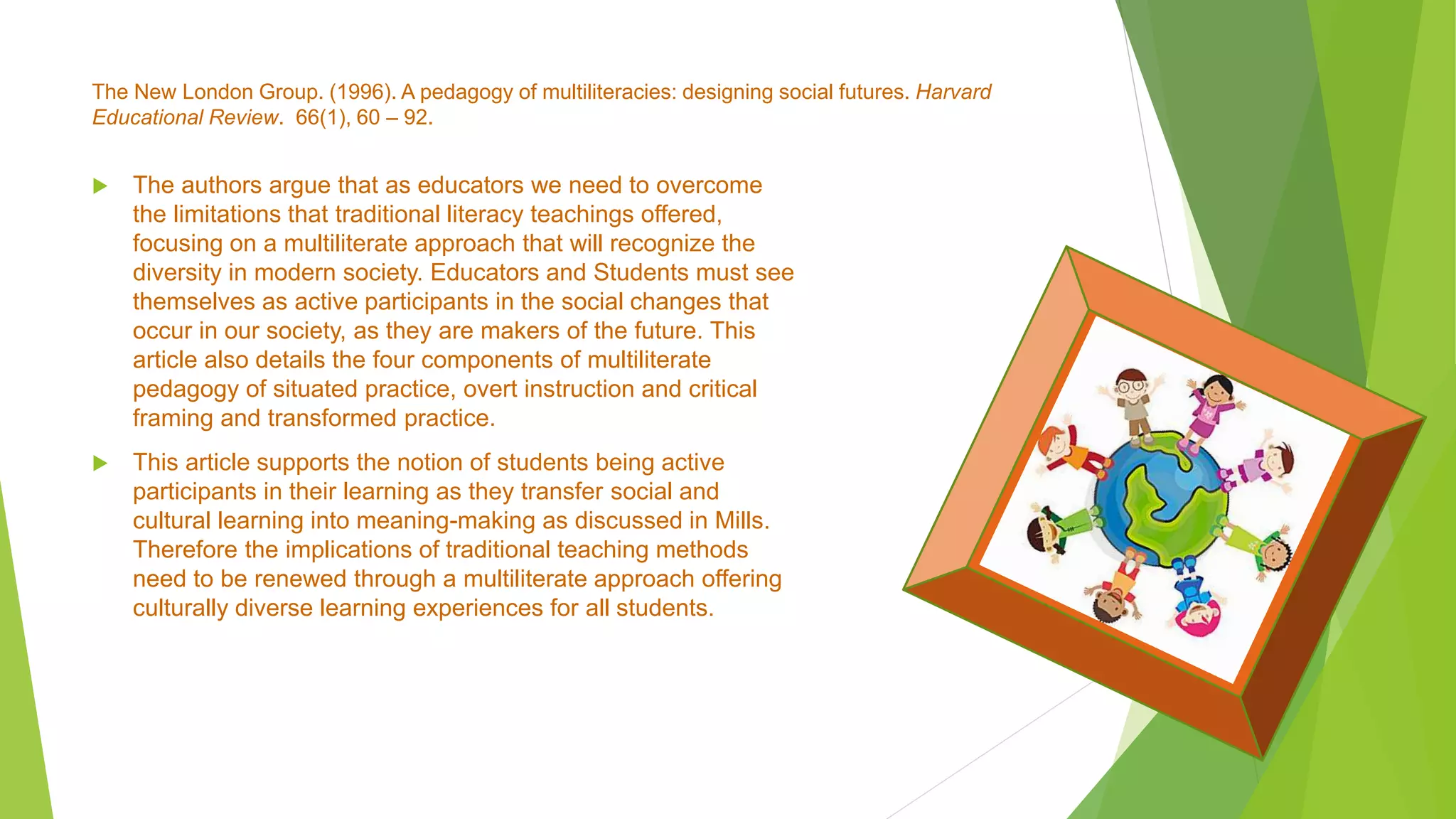Multiliteracy powerpoint assignment 1 edx3270 | PPTX