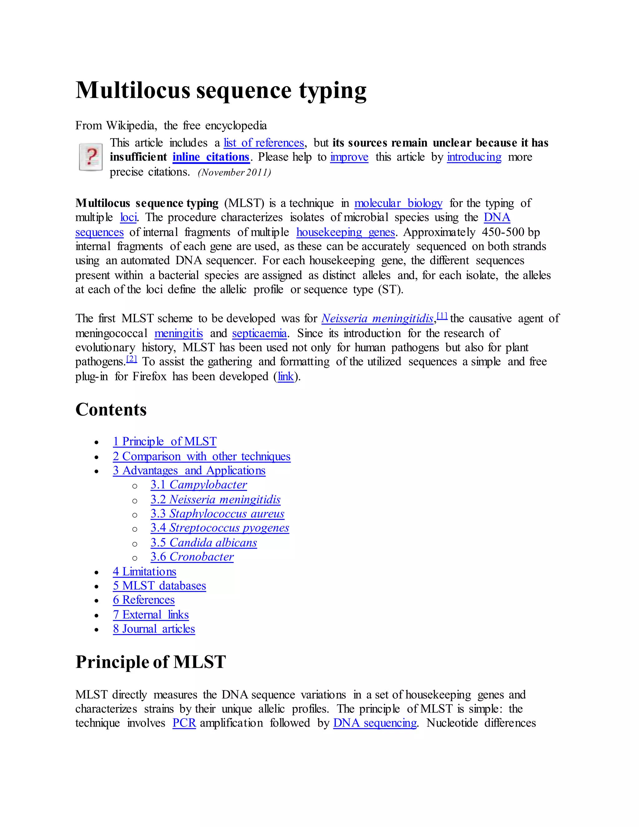 Multilocus sequence typin1 | DOCX