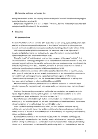 NIDA: Multilteracies and Multimodalities - Composite Working Paper | PDF | Education