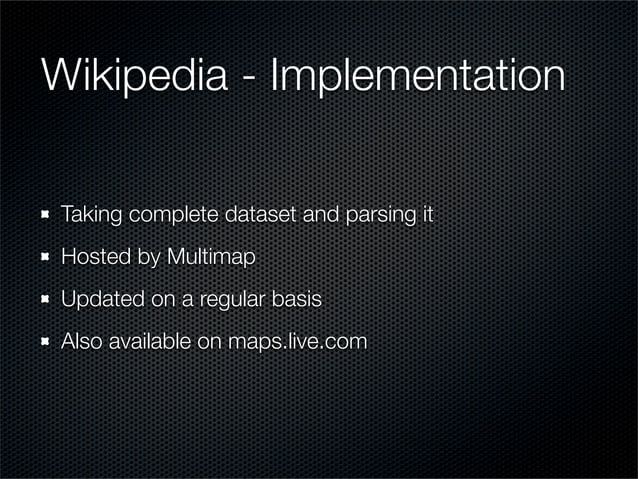 Using Crowd Sourced Data In A Commercial Mapping Api Ppt