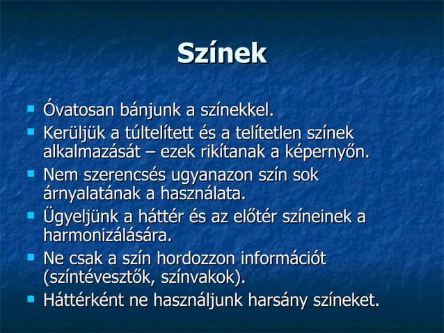 Multimédia alapismeretek | PPT