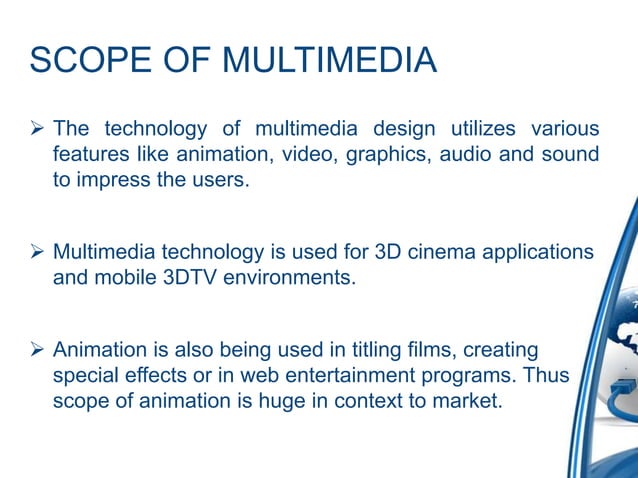 Multimedia | PPTX | Computer Animation | Computer Software and Applications
