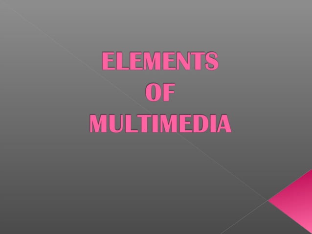 Multimedia | PPT